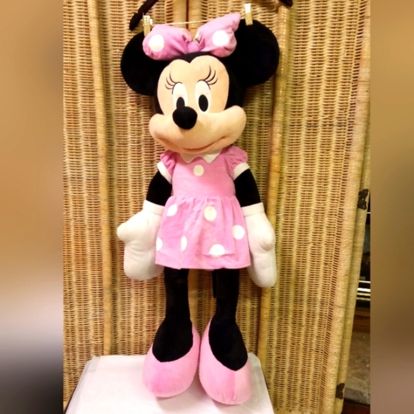 Disney | Toys | Xlg Disney Minnie Mouse Stuffed Plush Animal Doll 36 ...